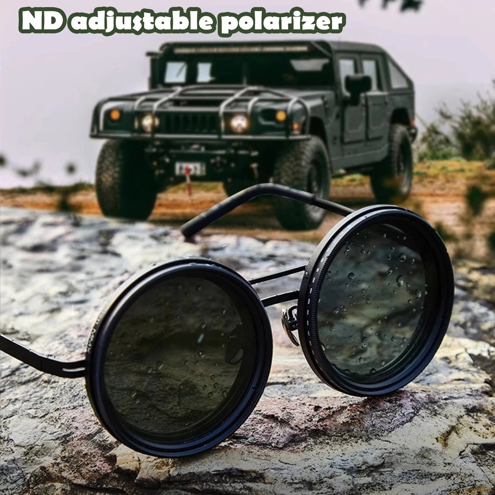World 's First ND Filter Sunglasses With Adjustable Tint Control