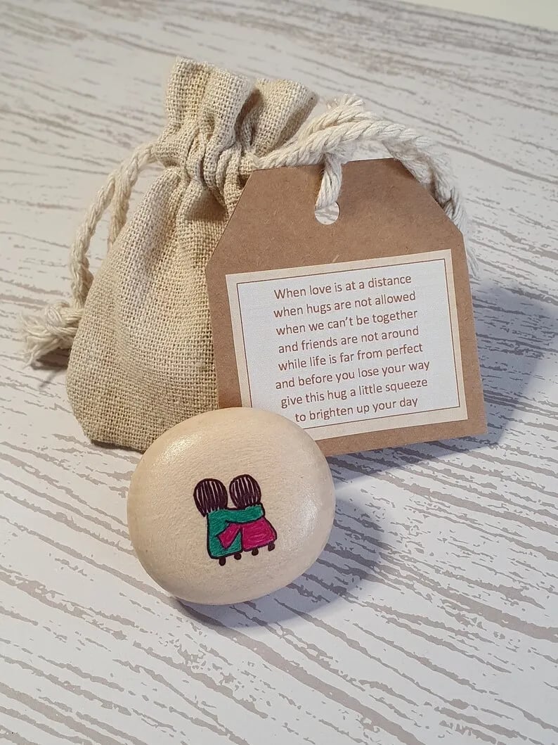 🔥LAST DAY 50% OFF - 🌲Warm wooden carvings - Hug stone🌲