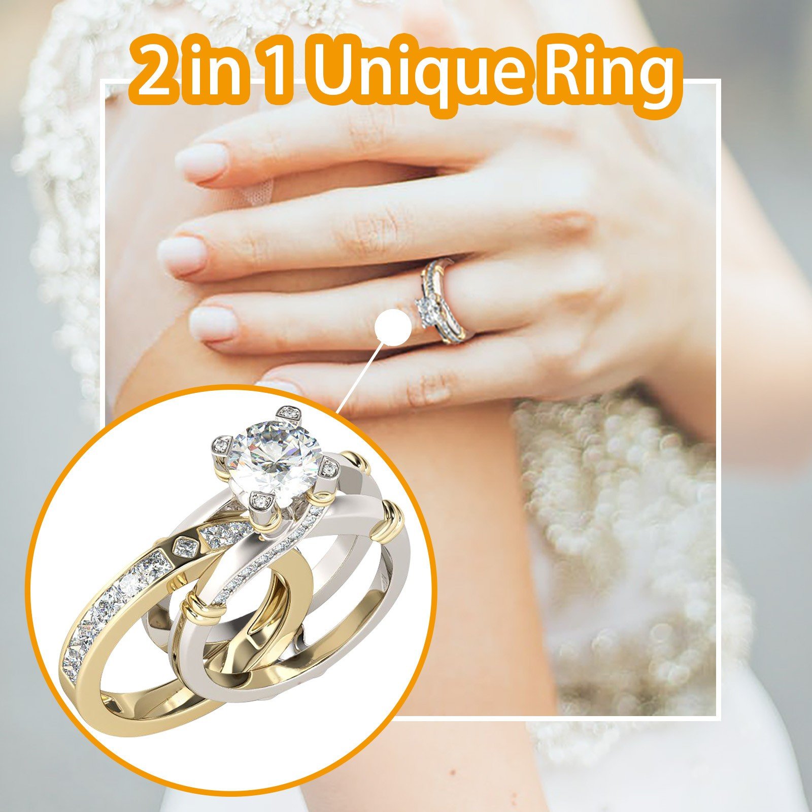 Special Sterling Silver Interchangeable Ring Set