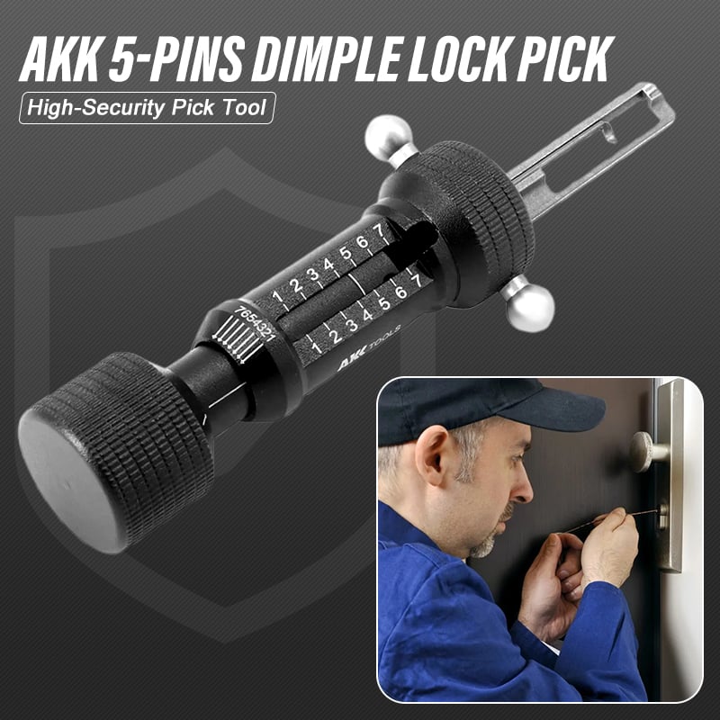 🔥Last 4 hours Sale: Save 50% -AKK Mul-T-Lock 8×7 Dimple Lock Pick
