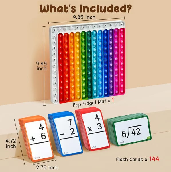 Math Fidget Toy, Math Game with Addition,Subtraction,Multiplication ...