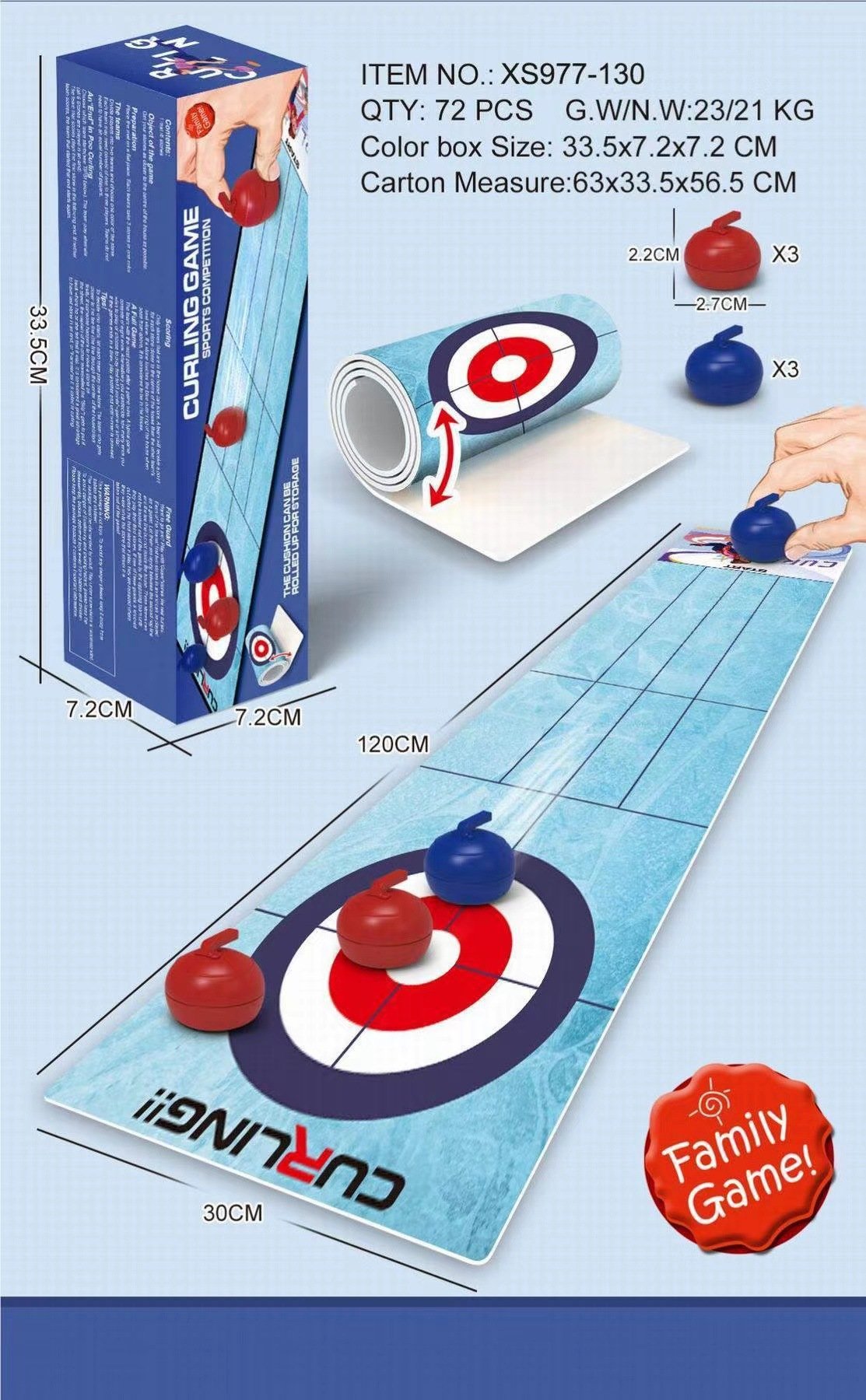 🔥Best Game-Up to 49% OFF🎅2025 New Tabletop Family Curling Game