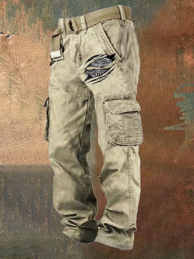 Men's Retro Multifunctional Western Cargo Outdoor Pants